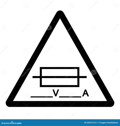 Fuse Writable Symbol Sign Vector Illustration Isolate On White