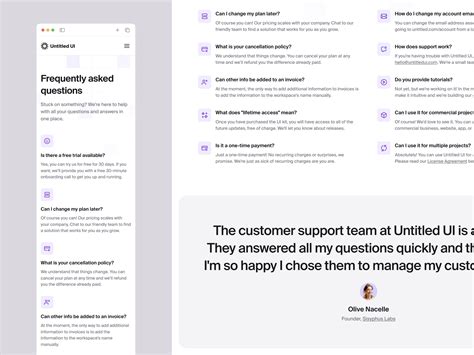 Frequently Asked Questions Faqs — Untitled Ui By Jordan Hughes® On Dribbble