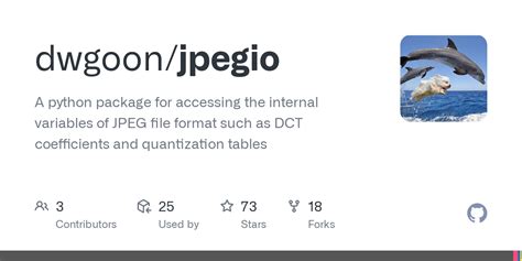 Github Dwgoonjpegio A Python Package For Accessing The Internal Variables Of Jpeg File