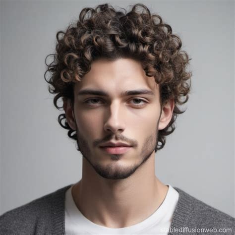 Mens Low Taper Fade Hairstyle With Middle Part And Covered Ears