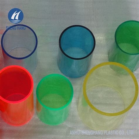 Plastic Colored Plexiglass Tube With Beautiful Appearance Plexiglass