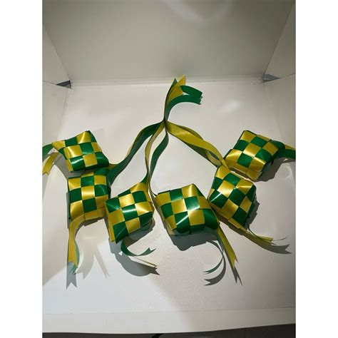 Jual Hiasan Parcel Pita Plastik Ketupat Hiasan Pita Plastik