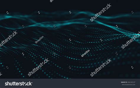 Abstract Polygonal Low Poly Wave Background Stock Illustration