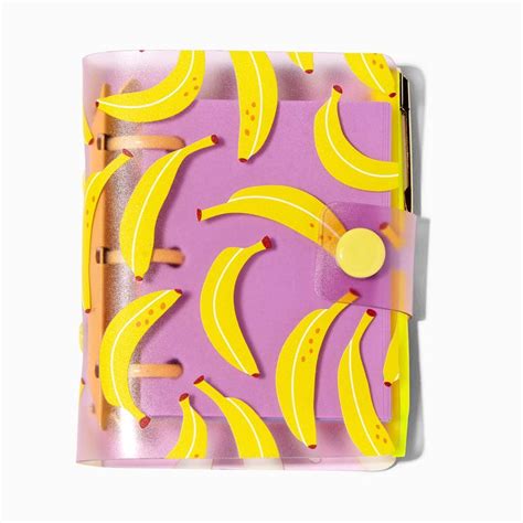 Banana Print Mini Journal Notebook Mini Journal Banana Print Notebook Printing