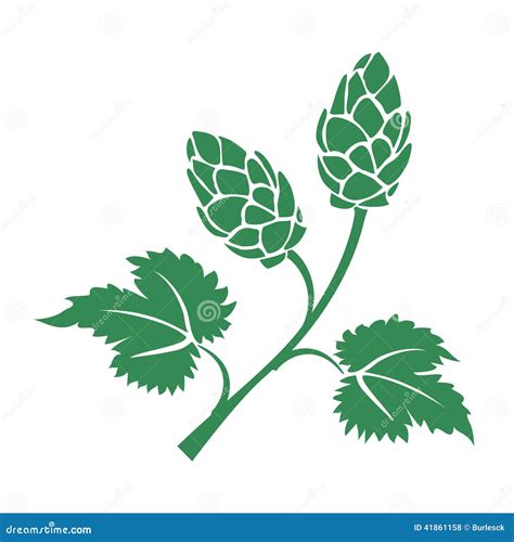Green Vector Hops Icon Stock Vector Illustration Of Industry 41861158