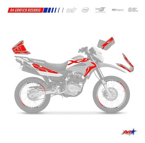 Calcos Honda Xr L Xr Completo Vinilo Oracal A GRAFICA ROSARIO