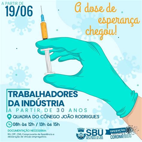 Inicio da imunização contra a Covid 19 dos trabalhadores da indústria