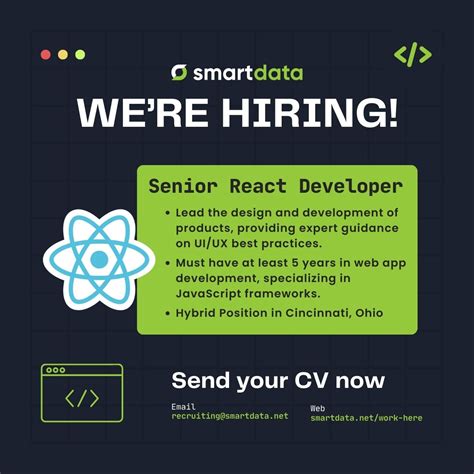 Smart Data On Linkedin Hiring Frontenddevelopment Reactjs React