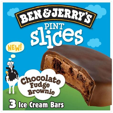 Sándwich De Helado Ben And Jerrys Chocolate Fudge Brownie Pint Slice 1