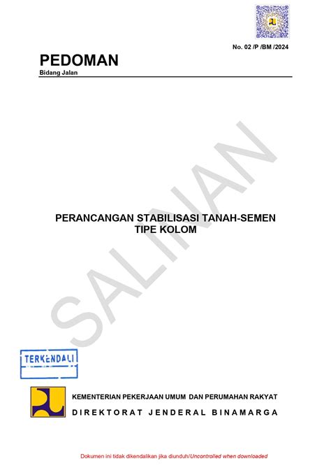 Norma Standar Prosedur Dan Kriteria Nspk Direktorat Bina Marga