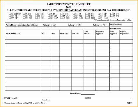 Employee Time Card Excel Templates Images