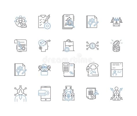 Assets Line Icons Collection Property Equity Investment Stock Portfolio Holdings Capital