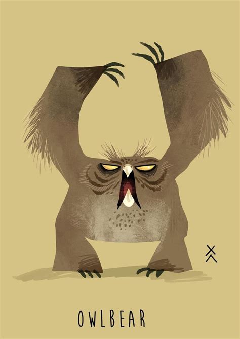 Owlbear Character Design By Xtianayuni