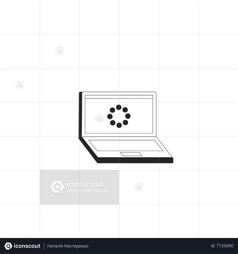 Buffer On Laptop Screen Animated Icon Free Download Miscellaneous