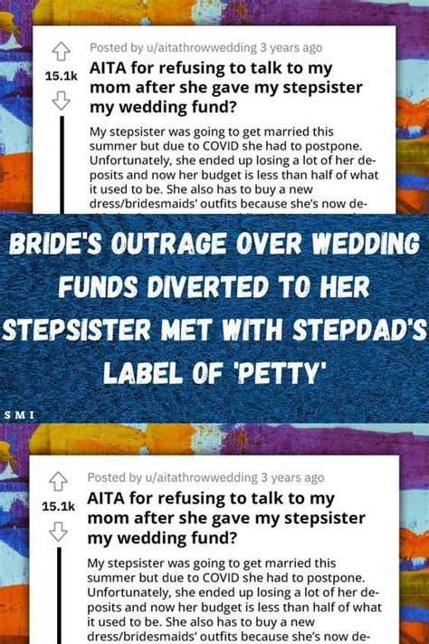Bride S Outrage Over Wedding Funds Diverted To Her Stepsister Met With