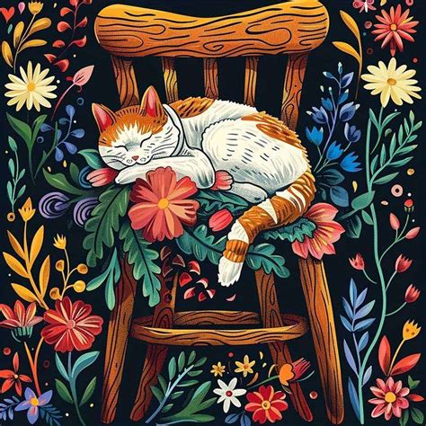 Gato Durmiendo En Una Silla Rompecabezas En L Nea