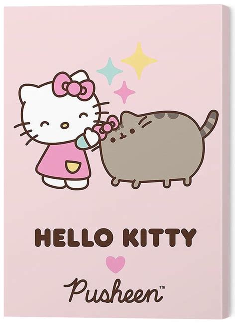 Obraz na płótnie Pusheen x Hello Kitty Cute Kittys Dekoracje