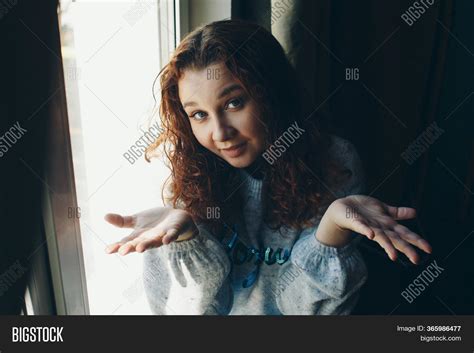 Girl Window Throws Her Image Photo Free Trial Bigstock