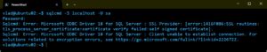 Fix Ssl Certificate Error F In Sqlcmd On Linux Vladdba