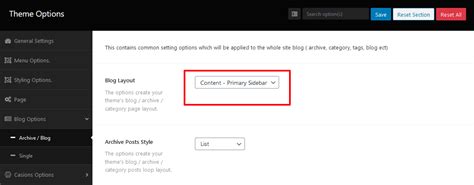 blog archive settings athemeart