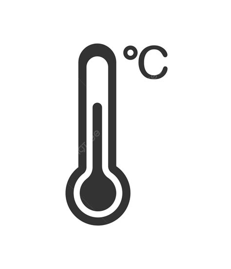 Thermometer Vector Icon Displaying Temperature In Celsius Control