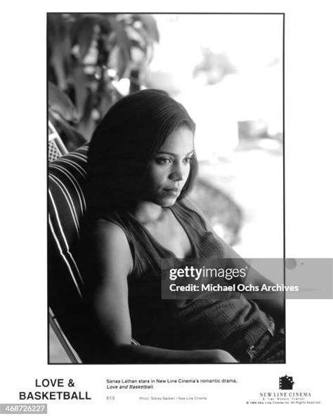 Actress Sanaa Lathan On Set Of The New Line Cinema Movie Love