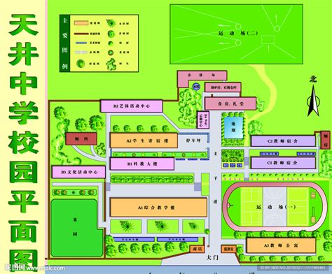 学校平面图设计图 效果图 环境设计 设计图库 昵图网
