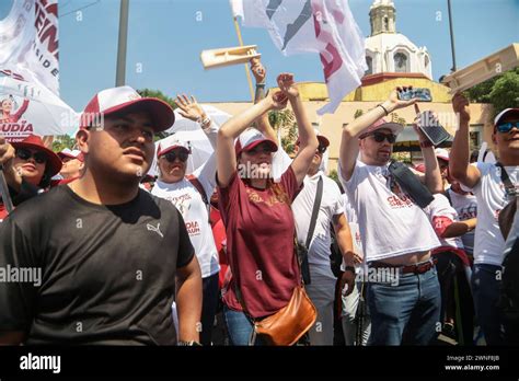 Non Exclusive March 1 2024 In Mexico City Mexico Supporters Of The