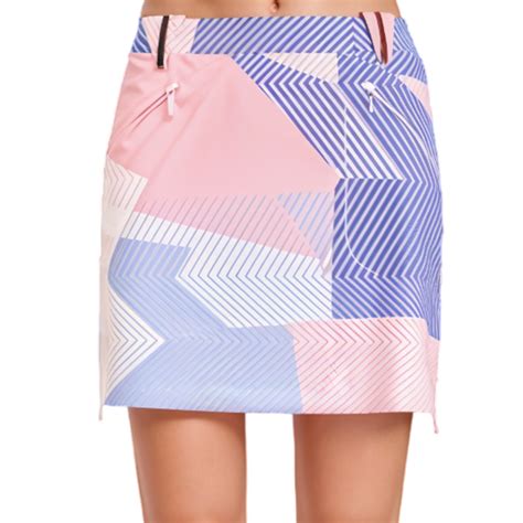 Jamie Sadock Womens Galleria Skort Geo Pinkblue Golf City