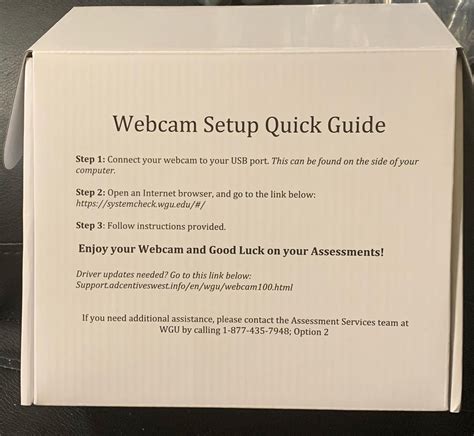Got My Free Webcam From Wgu Rwgu
