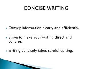 Concise Writing PPT