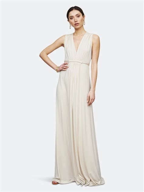 Rachel Pally Cream Long Sleeveless Caftan Maxi Dress Rachel Pally