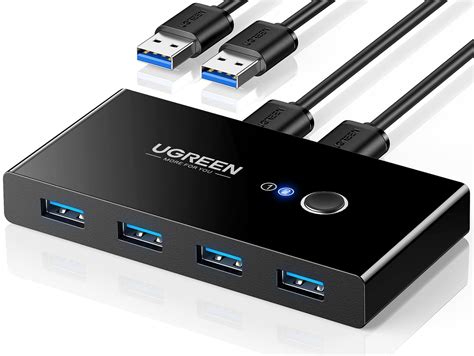 Ugreen Ugreen Usb Kvm Switch Selector Usb 3 0 Splitter 2 Computers Sharing 4 Usb Devices 2 In