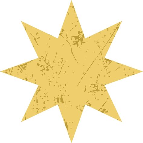 Premium Vector Star With Grunge Texture