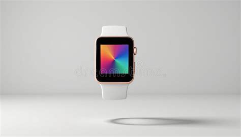 Sleek Colorful Smartwatch Showcasing Vibrant Display Modern Technology