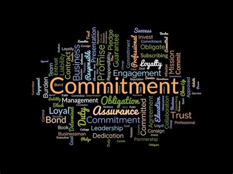 Premium Vector Word Cloud Background Concept For Commitment Responsibility Engagement Business