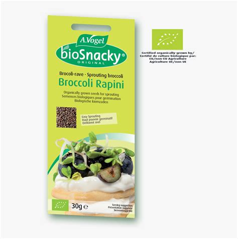 Biosnacky® Broccoli Rapini Sprouting Seeds Vogel Bio Snacky Broccoli