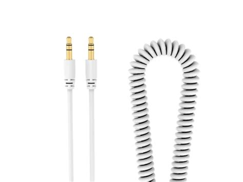 Sinox Pro Mini Jack Spiralkabel 3m Hvid Cdon