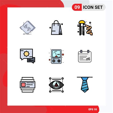 Mobile Ui Interface Vector Art Png Mobile Interface Filledline Flat Color Set Of 9 Pictograms