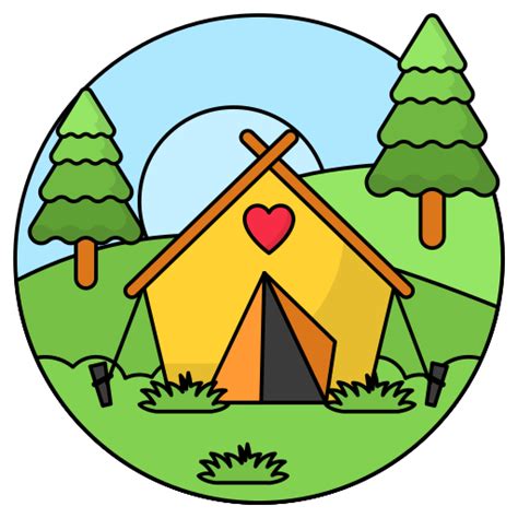 Camping Tent Generic Circular Icon