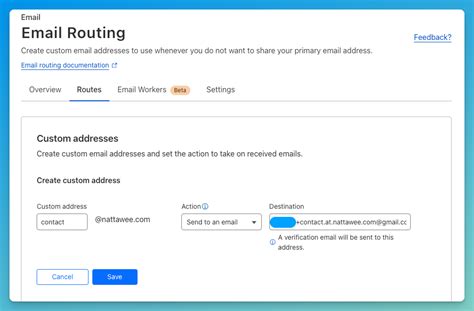 สร้าง Custom Email Address ง่ายๆ และฟรีด้วย Cloudflare Email Routing