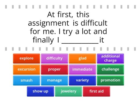 CAM TEST PART EXTRA Find The Match