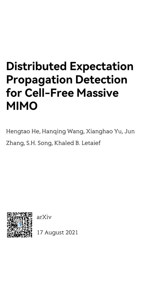 PubCard Distributed Expectation Propagation Detection For Cell Free