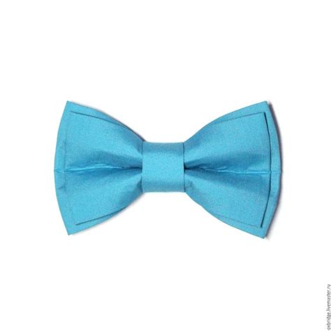 Галстук бабочка голубой из хлопка в интернет магазине на Ярмарке Мастеров Галстуки Бийск