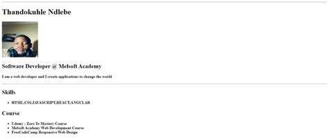 day 2 of 100 of c v using html thandokuhle ndlebe posted on the topic