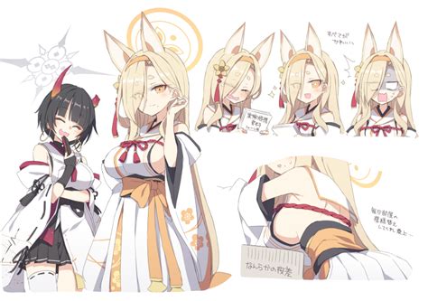 Satou Kibi Kaho Blue Archive Niya Blue Archive Blue Archive