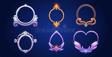 Decorative Game Ui Divider And Text Border Stock Vector Illustration Of Border Graphic 297891773