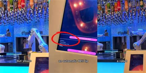 Customer Says He Had To Tip Robots That Made His Drink