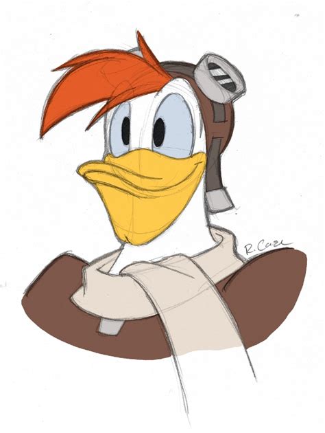 Launchpad Mcquack Bust Sketch By Rongs1234 On Deviantart