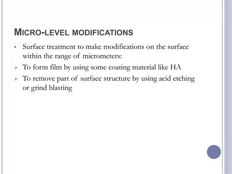 Implant Surface Modifications Pptx